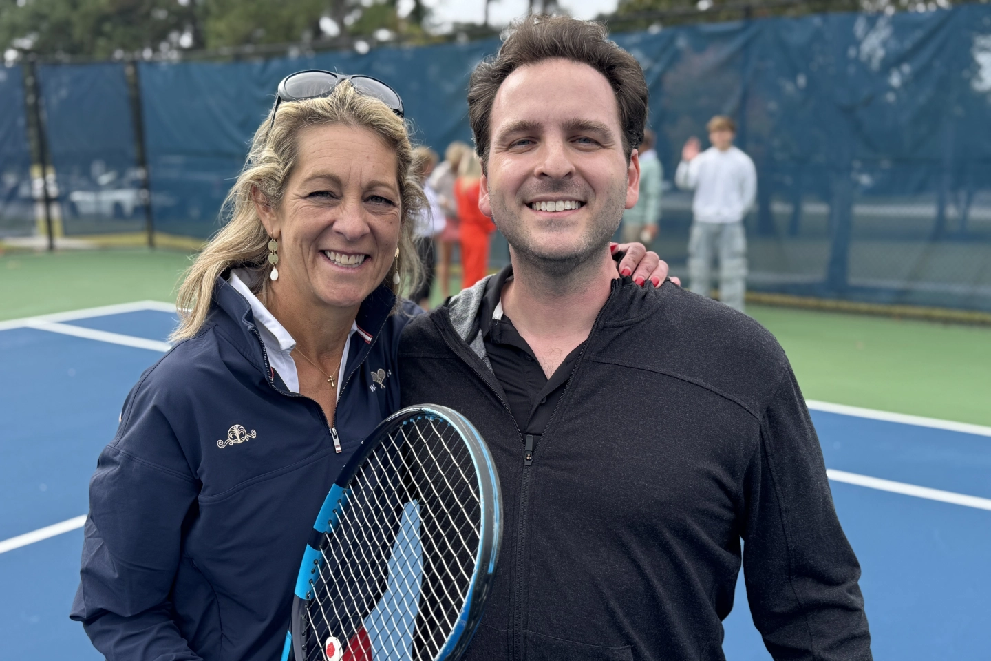 Colon cancer survivor Erin Grimm returned to play tennis with her ...